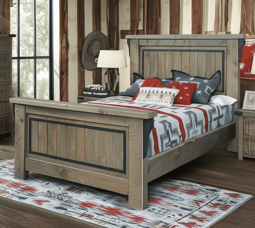 Pioneer Pine Single Panel Bed – Real Rustic Furniture