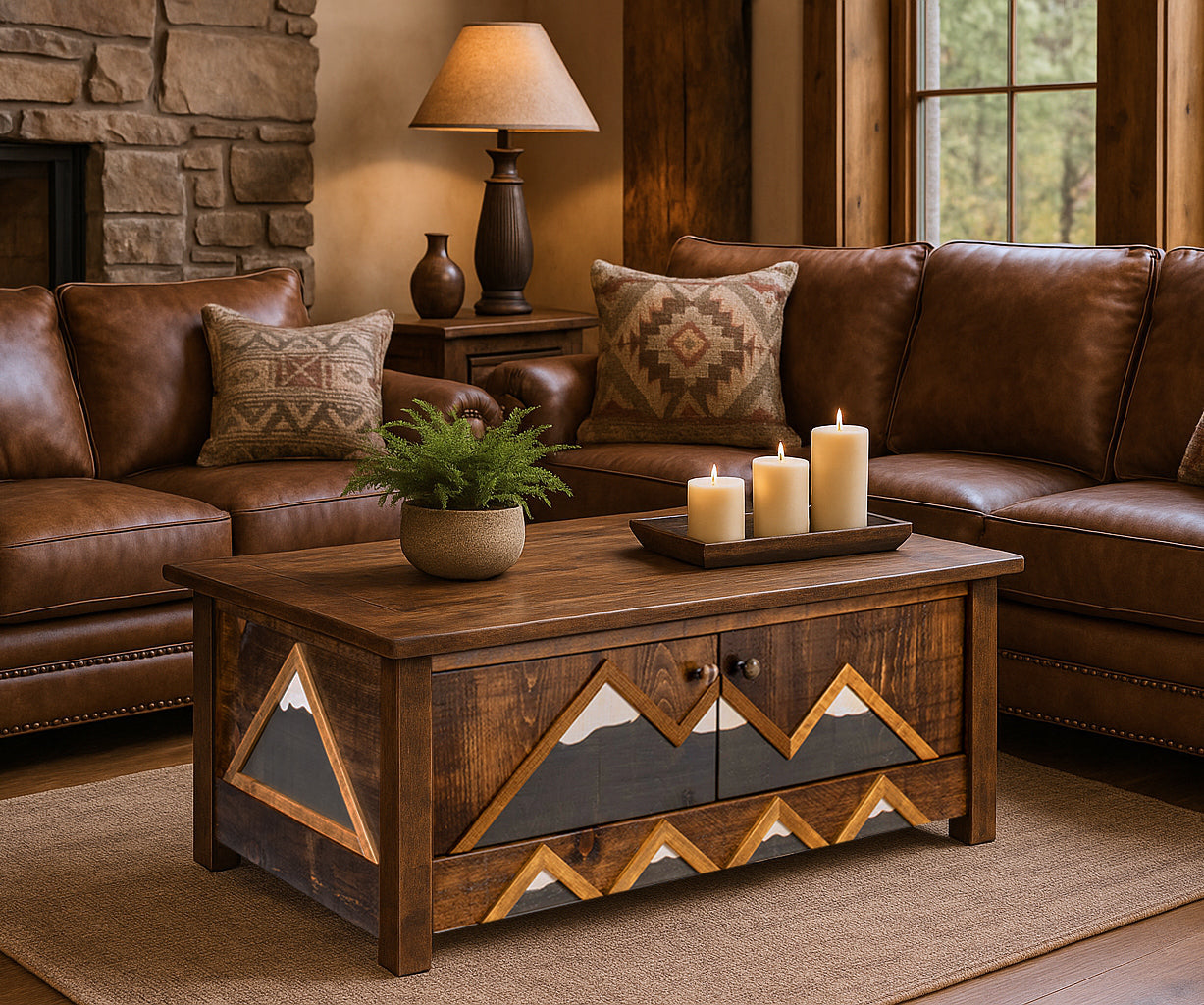 Appalachian Roots 2 Door Coffee Table – Real Rustic Furniture