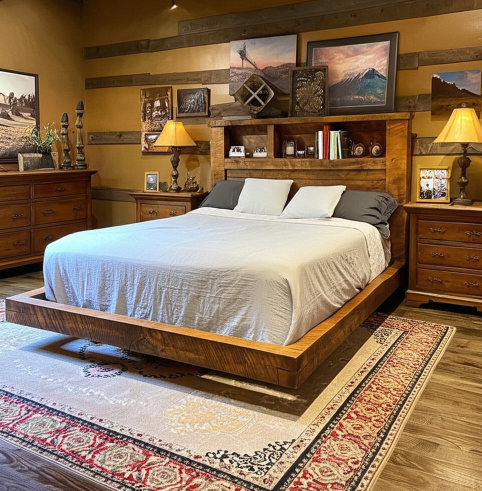 Millcraft Rough Sawn Nook Floating Bed – Real Rustic Furniture