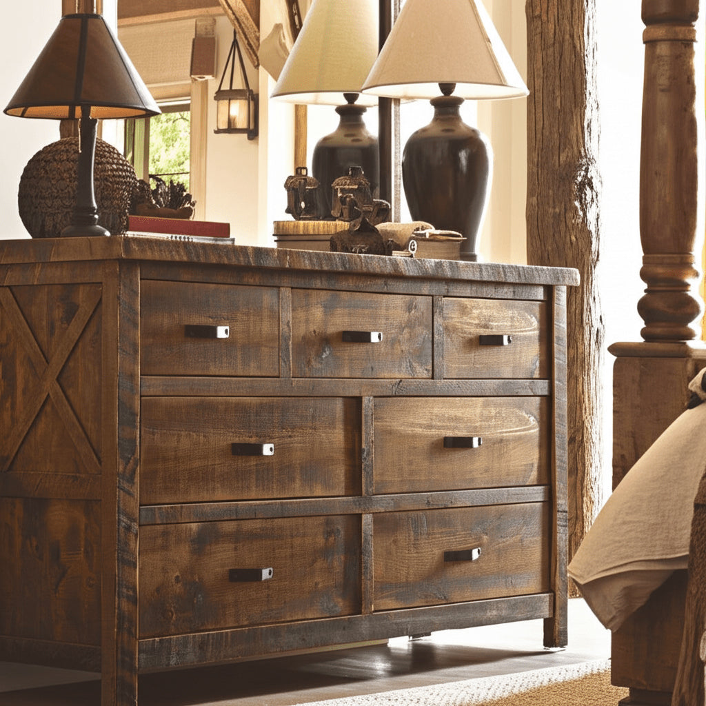Head West 7 Drawer Dresser – Real Rustic Furniture